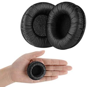 Ear Pads for Plantronics SAVI 710, HW261, Plantronics SupraPlus HW251 Headphones Replacement Ear Cushions, Ear Covers, Headset Earpads (Leatherette/Black)