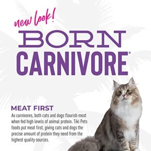 Tiki Cat Born Carnivore High Protein, Chicken, Herring & Salmon Meal, Grain-Free Baked Kibble to Maximize Nutrients, Dry Cat Food, 5.6 lbs. Bag