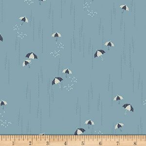 art gallery fabrics art gallery charleston rainbrella mist fabric, blue