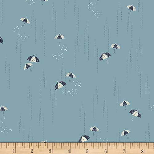 Art Gallery Fabrics Art Gallery Charleston Rainbrella Mist Fabric, Blue