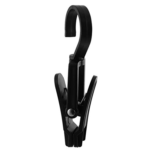 ZRM&E 10pcs Laundry Hooks Clip Black Plastic Clothes Pegs Towel Socks Hanging Pegs Laundry Hangers Store Drapery Clips