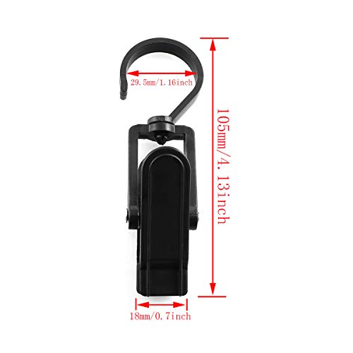 ZRM&E 10pcs Laundry Hooks Clip Black Plastic Clothes Pegs Towel Socks Hanging Pegs Laundry Hangers Store Drapery Clips