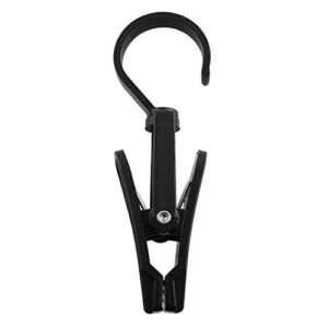 ZRM&E 10pcs Laundry Hooks Clip Black Plastic Clothes Pegs Towel Socks Hanging Pegs Laundry Hangers Store Drapery Clips