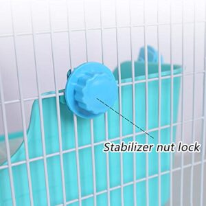 Hptmus Rabbit Litter Box - Turquoise Corner Litter Box Rectangular Pet Litter Box Bunny Accessories Plastic Litter Box for Small Animals