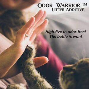 Sapphire Labs Odor Warrior Cat Litter Deodorizer | Cat Litter Odor Control with Ultra Absorbing Activated Charcoal | Extend The Life of Your Kitty Litter with a Truly Fragrance Free Litter Solution