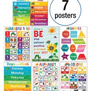 Carson Dellosa Education The World of Eric Carle Early Learning Classroom Posters, 7 Pieces