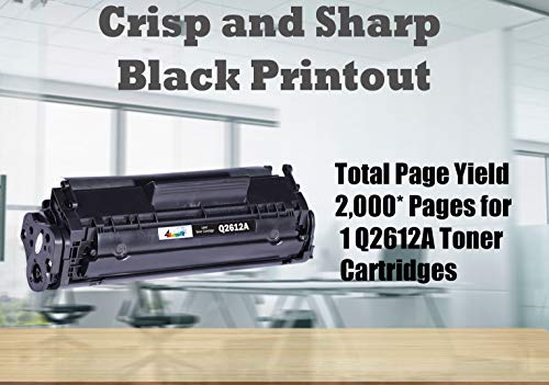 4Benefit Compatible 12A 2612A Q2612A Toner Cartridge Used for HP Laserjet Laserjet Pro 1010 1012 1018 1020 1022 1022n 3015 3030 3050 3052 3055 M1319F Printer (1-Pack, Black)