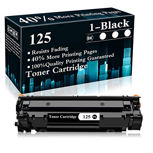 1 Black 125 | CRG-125 Toner Cartridge Replacement for Canon ImageCLASS LBP6030w LBP6000 MF3010 Printer,Sold by TopInk