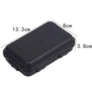 Flybloom Portable Storage Case Anti-Pressure Shockproof Waterproof Storage Box Outdoor Camping(Black)