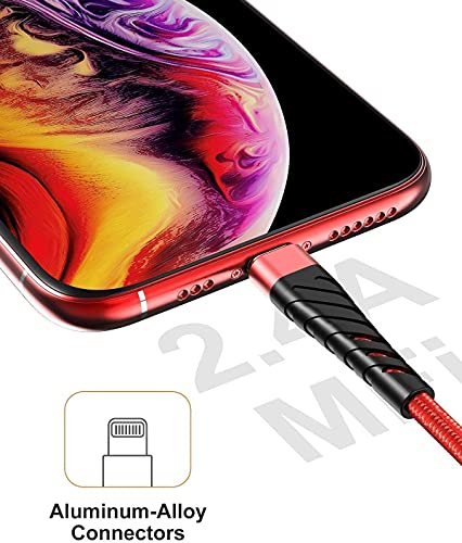 (2 Pack) Long iPhone Charger 10ft for [MFi Certified],CyvenSmart 10 Foot Lightning Cable Fast Charging Cord 10 Feet for iPhone 12/12 Pro/11/11 Pro/11 Pro Max/XS/XS Max/XR/X/8/8 Plus/7/7 Plus/6 Plus