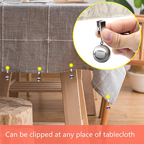 Tablecloth Weights, 10oz Heavy Premium Tablecloth Clips Added Weights (4 Pack)