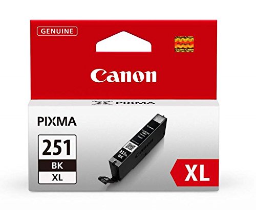 Canon CLI-251 3 Pack Cyan,Magenta,Yellow Ink, Compatible to MX922,MG7520,MG7120,MG6620,MG5620,iP8720,MG6420,MG6320 and MG5420 & CLI-251XL Black Ink Tank