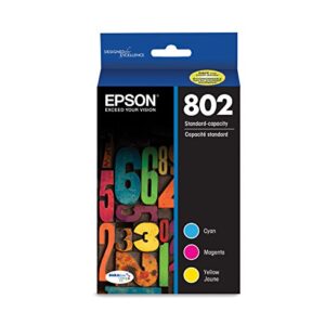 Epson T802520 DURABrite Ultra Color Combo Pack Standard Capacity Cartridge Ink & T802XL120 DURABrite Ultra Black High Capacity Cartridge Ink