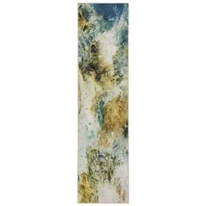 Mohawk Home Prismatic Shoreline Water Abstract (2' 6" X 10') Runner Rug