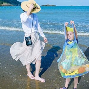 Mesh Beach Toys Bag Extra Large Beach Bags and Totes Sand Tote Bag Storage Bags Children Toys Beach Toy Organizer Kids Sand Toys Collector Perfect for Holding Toys Stay Away from Sand