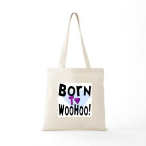 CafePress Born To Woohoo! (2 Sided) Tote Bag Natural Canvas Tote Bag, Reusable Shopping Bag