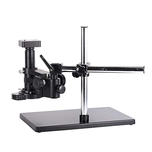 HAYEAR 34MP HDMI USB HD Digital Industry Video Microscope Camera+180X C-Mount Lens+144LED Light+Big Boom Stand Universal Bracket