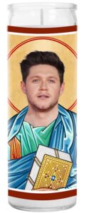 niall celebrity prayer candle - funny saint votive - pop culture celeb prayer candle - 100% handmade in usa - celebrity novelty gift