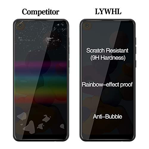 [2 Pack] for Samsung Galaxy A21/A21S Privacy Screen Protector, [Full Coverage] Anti Spy HD Clarity 9H Tempered Glass Screen Protector, Scratch Resistant, Bubble Free, Easy Insall, Case Friendly (6.5 Inch)