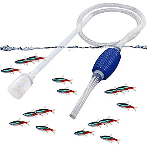 JOR Aquarium Siphon, Fish Tank Gravel Cleaner Kit, for Small Fish Tanks and Aquarium, 65-inches