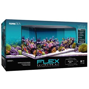 fluval sea flex saltwater aquarium kit - 123 l (32.5 us gal) - black