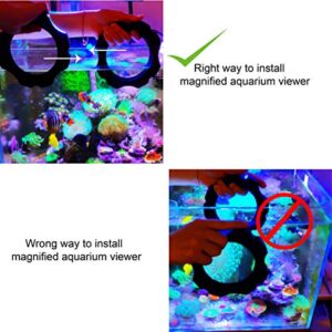 Aquarium Choice Aquarium Magnifier Magnetic Viewer with Special Auxiliary Cleaning Fish Tank Function