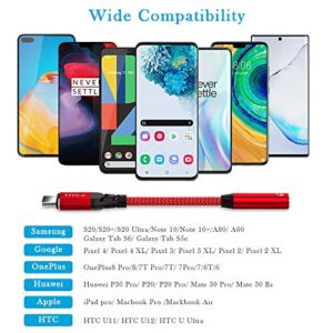 APETOO USB C to 3.5mm female Headphone Jack Adapter,Type C to Aux Earphone Adapter Audio Dongle Hi-Res DAC for Samsung S23 Ultra S22 S21 S20 Note 20 Ultra A53 Z Flip4 3,Pixel 7 6 5 4 3 2XL,OnePlus 9 8