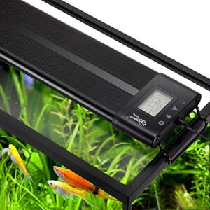 hygger auto on off 48-55 inch led aquarium light extendable dimable 7 colors full spectrum light fixture for freshwater planted tank build in timer sunrise sunset