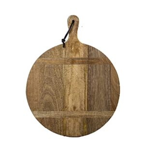 Heritage Lace Artisan Wood 20" Serving Charcuterie Board, Natural (FH-041)