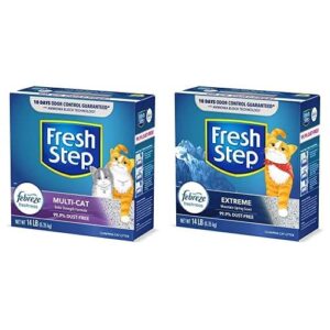 fresh step multi-cat with febreze freshness & extreme scented litter with the power of febreze