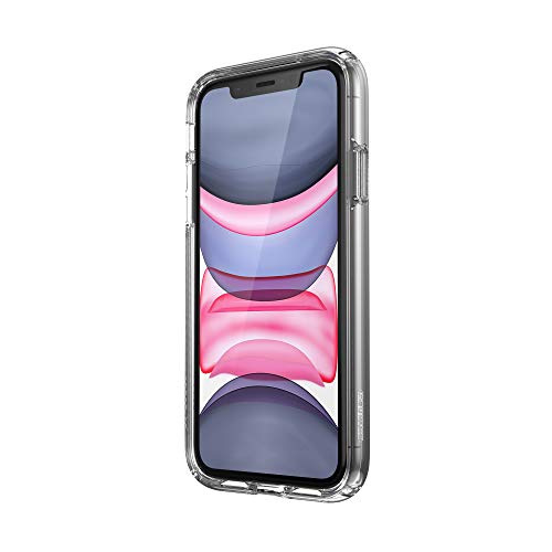 Speck iPhone 11 Clear Case - Drop Protection, Anti-Yellowing, Anti-Fade Slim Transparent - Shock-Absorbent iPhone 11 Cases Bumper Cover - Heavy Duty - Perfect Clear Presidio