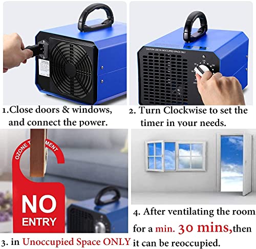 Ozone Generator 10,000 mg/h High Capacity Ozone Machine Suitable for Home, Pet and Car