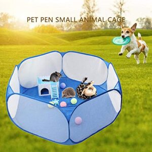 YunTrip Small Animals Cage Tent, Breathable & Transparent Pet Playpen Pop Open Outdoor/Indoor Exercise Fence, Foldable Play Pen for Guinea Pig, Hamster, Rabbit, Chinchillas, Hedgehogs, Reptiles