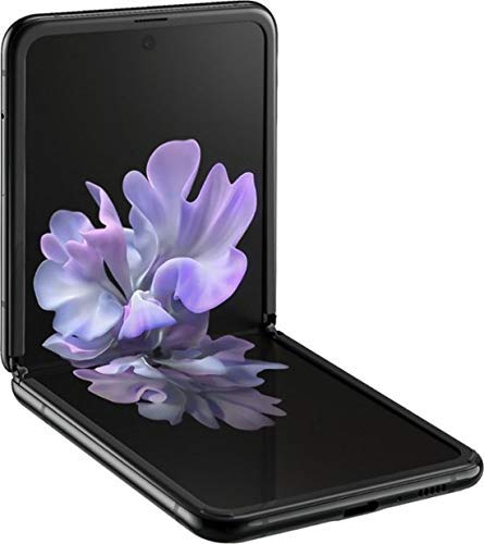 Samsung Galaxy Z FLIP SM-F700U1 Factory Unlocked (ATT, TMOBILE, VERIZON, Sprint) - (Mirror Black) (Renewed)