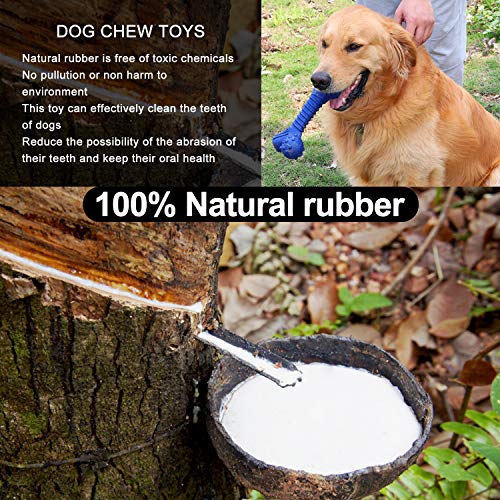 Dog Toys for Aggressive Chewers Tough Dog Chew Toys for Large Medium Dogs Breed Natural Rubber Spring Texture Pattern