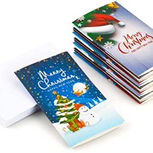 Christmas Gifts Card Money Holder in 5 Holiday Cute Festive Designs 30 Christmas Greeting Cards & 30 Envelopes,Christmas money holder with envelopes