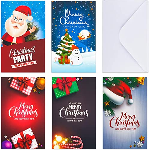 Christmas Gifts Card Money Holder in 5 Holiday Cute Festive Designs 30 Christmas Greeting Cards & 30 Envelopes,Christmas money holder with envelopes