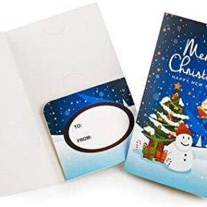 Christmas Gifts Card Money Holder in 5 Holiday Cute Festive Designs 30 Christmas Greeting Cards & 30 Envelopes,Christmas money holder with envelopes