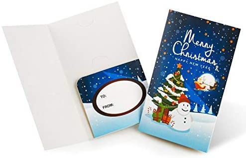 Christmas Gifts Card Money Holder in 5 Holiday Cute Festive Designs 30 Christmas Greeting Cards & 30 Envelopes,Christmas money holder with envelopes