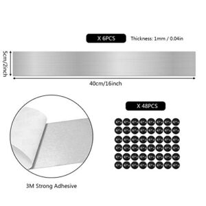 Magnetic Board Magnetic Strips with Adhesive Backing Magnetic Strips Adhesive Magnetic Strip for Wall Memo Board with Pushpins for School Office and Home (6)