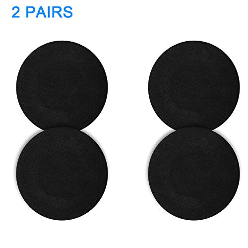 Jecobb Flex Fabric Earpad Cover Protectors with Stretchable and Washable Lycra for Beats Solo 3/2 Wireless/Wired and Other Headphones with 1.57-3.14 Inch Ear Cushions [ 2 Pairs ] (Black)