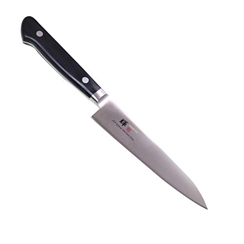 JCK ORIGINAL Kagayaki Japanese Chef’s Knife, KG-2ES Professional Petty Knife, VG-1 High Carbon Japanese Stainless Steel Pro Kitchen Knife with Ergonomic Pakka Wood Handle, 5.9 inch