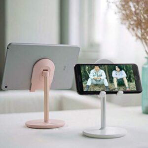 Adjustable Cell Phone Stand for Desk, Hands-Free Cell Phone Holder (Pink)