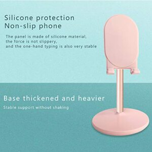 Adjustable Cell Phone Stand for Desk, Hands-Free Cell Phone Holder (Pink)