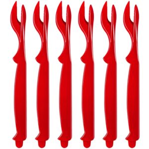 6pcs crab legs crackers - crackers picks tools set for lobster, crab, crawfish, prawns, shrimp, easy opener shellfish picks knife, seafood tools with bag