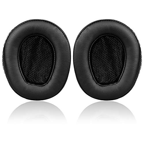 Jecobb AH-D600 Earpads Replacement Ear Cushion Pads with Protein Leather and Memory Foam for Denon AH D600, AH-D600EM Over-Ear Headphones ONLY (NOT FIT DENON Other Series) (Black)