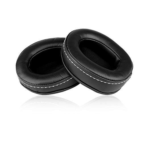 Jecobb AH-D600 Earpads Replacement Ear Cushion Pads with Protein Leather and Memory Foam for Denon AH D600, AH-D600EM Over-Ear Headphones ONLY (NOT FIT DENON Other Series) (Black)