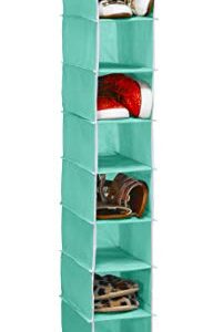 Simple Houseware 10 Shelves Hanging Shoes Organizer Holder for Closet w/ 10 Pockets, Turquoise