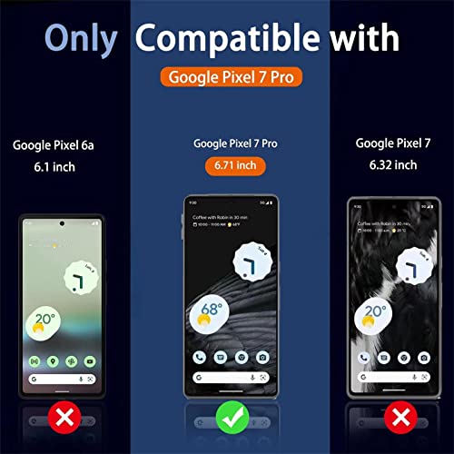 IMBZBK [3+3 Pack] UV for Google Pixel 7 Pro Screen Protector Tempered Glass Accessories 3 Pack UV Glass with 3 Pack Camera Lens Protector for Pixel 7 Pro 5G Support Fingerprint Reader Case Friendly