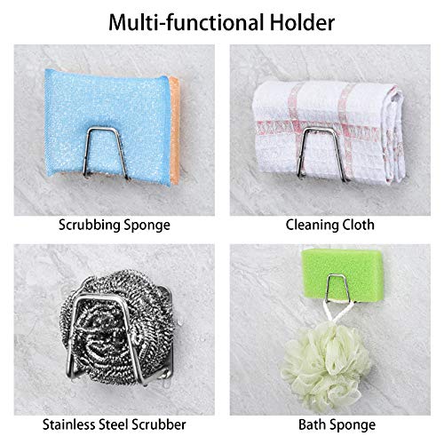 Tomorotec Stainless Steel Kitchen Sink Caddy Sponge Holder